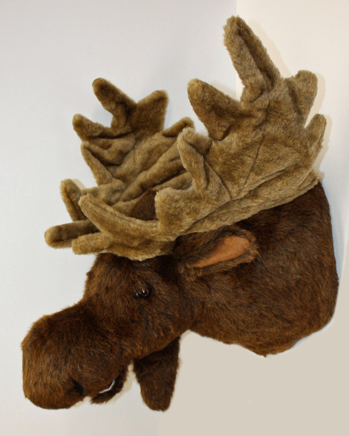 Plush Moose Head Ian Larger Shoulder Mount | Etsy