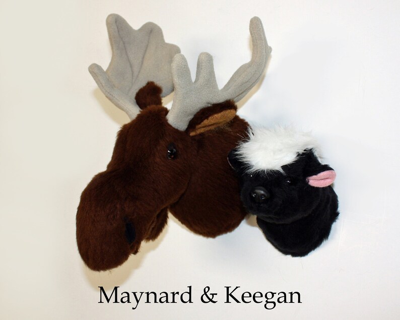 Plush Moose Head maynard Small Wall Mount - Etsy