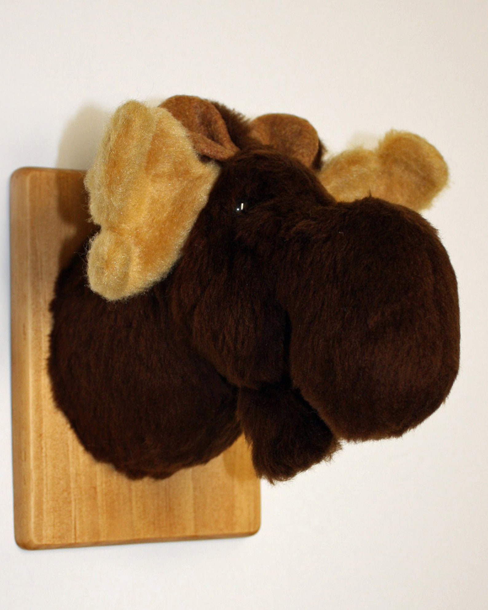 Plush Moose Head sunny Tiny Wall Mount - Etsy