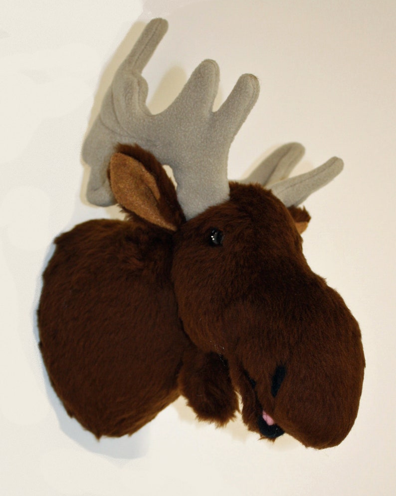 Plush Moose Head maynard Small Wall Mount - Etsy