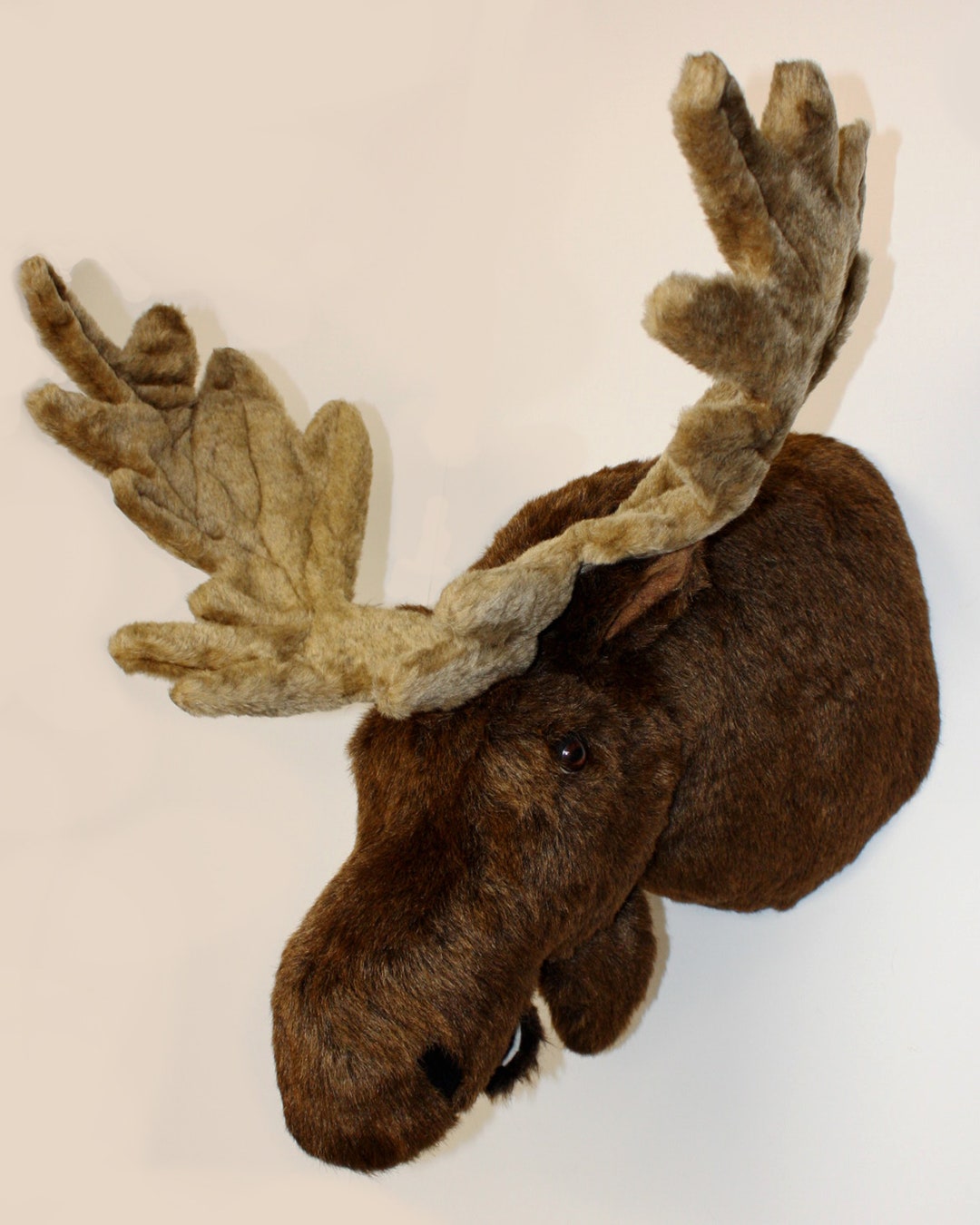 Plush Moose Head ian Larger Shoulder Mount - Etsy