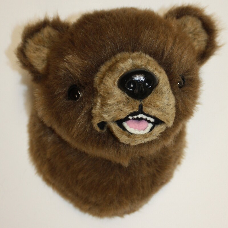 Wall Decor Bear Head - Etsy