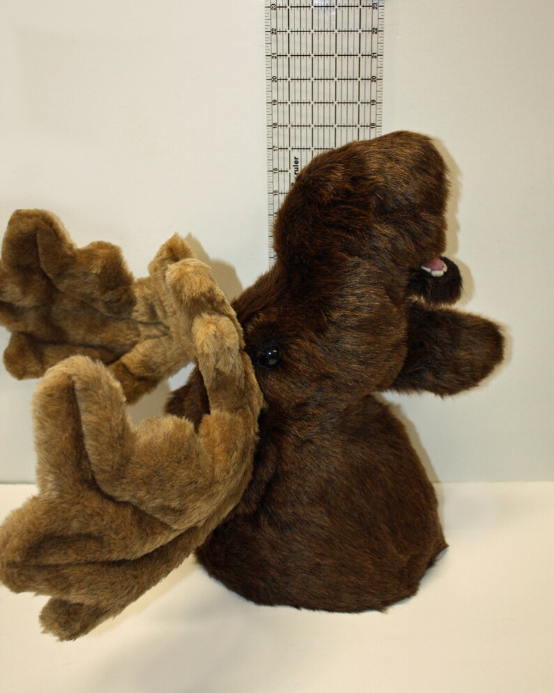 Plush Moose Head leon X-large Wall Mount - Etsy