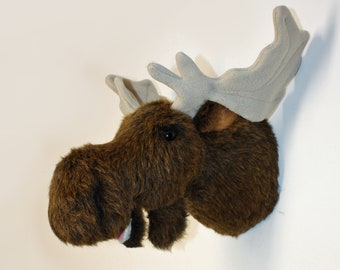 Moose Head Wall Art - Airbrushed and Hand Painted - Animal - Wall Mount ...