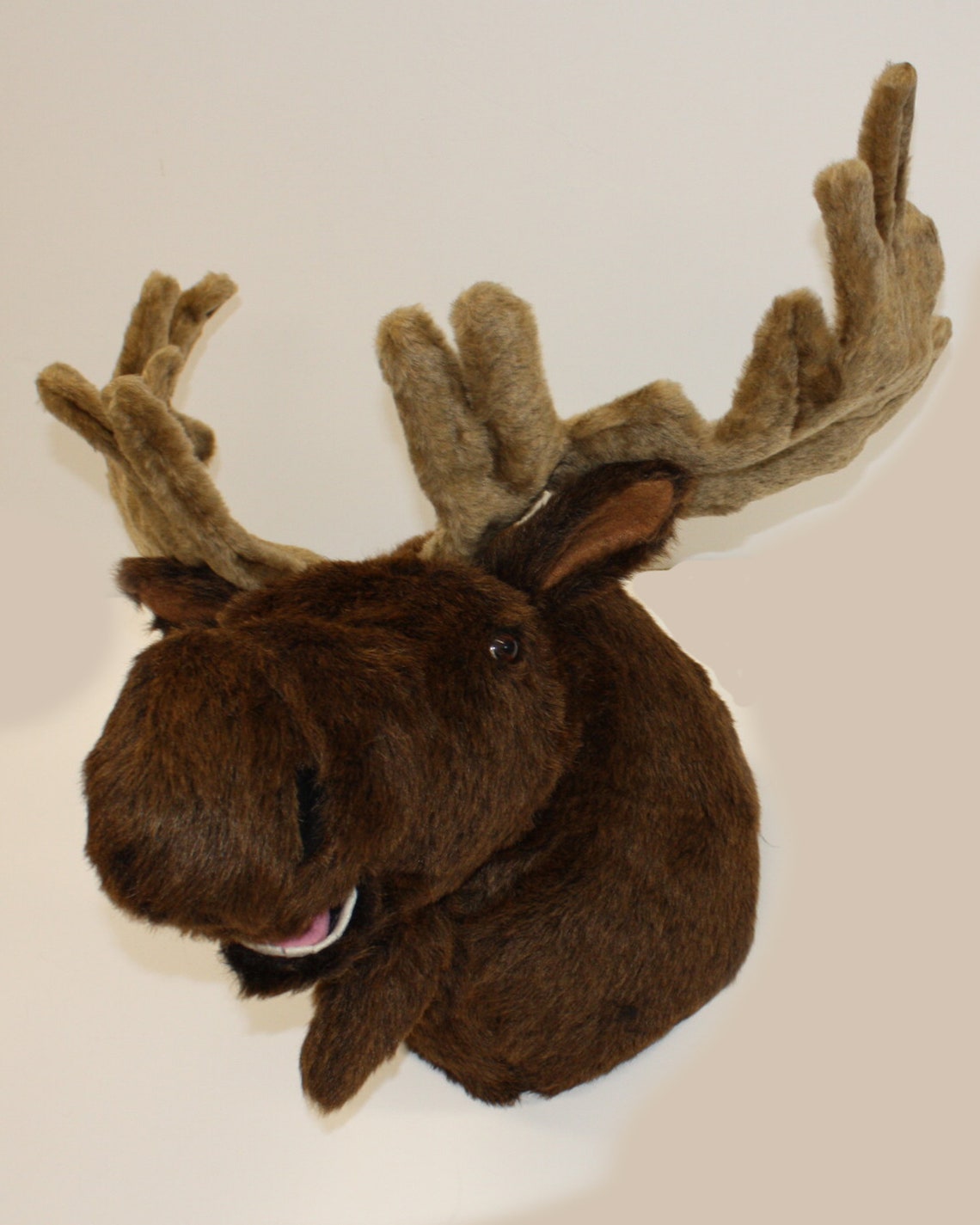 Plush Moose Head ian Larger Shoulder Mount | Etsy