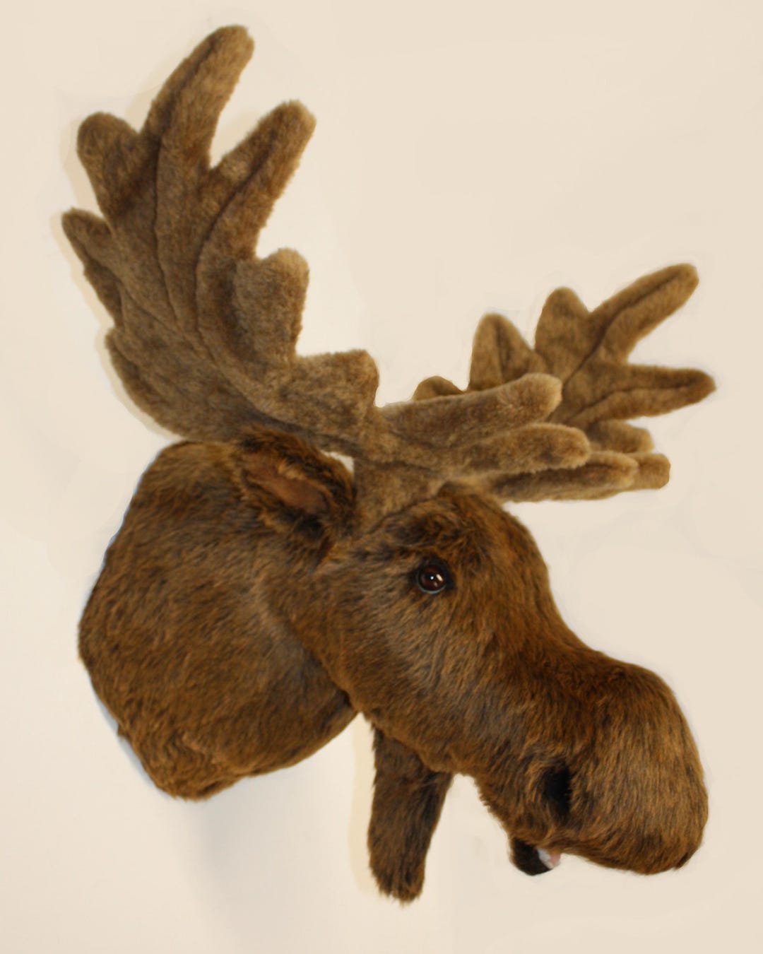 Plush Moose Head "ranger" Larger Shoulder Mount - Etsy
