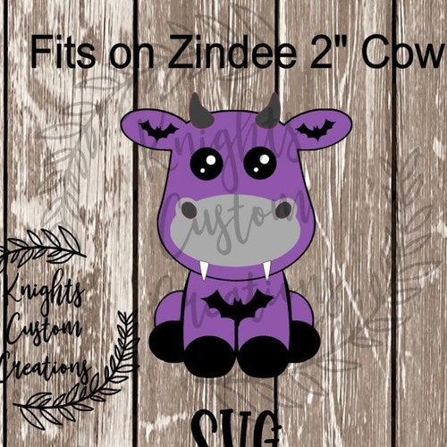 Skeleton Cow Zindee Badge Reel SVG Instant Digital Download - Etsy