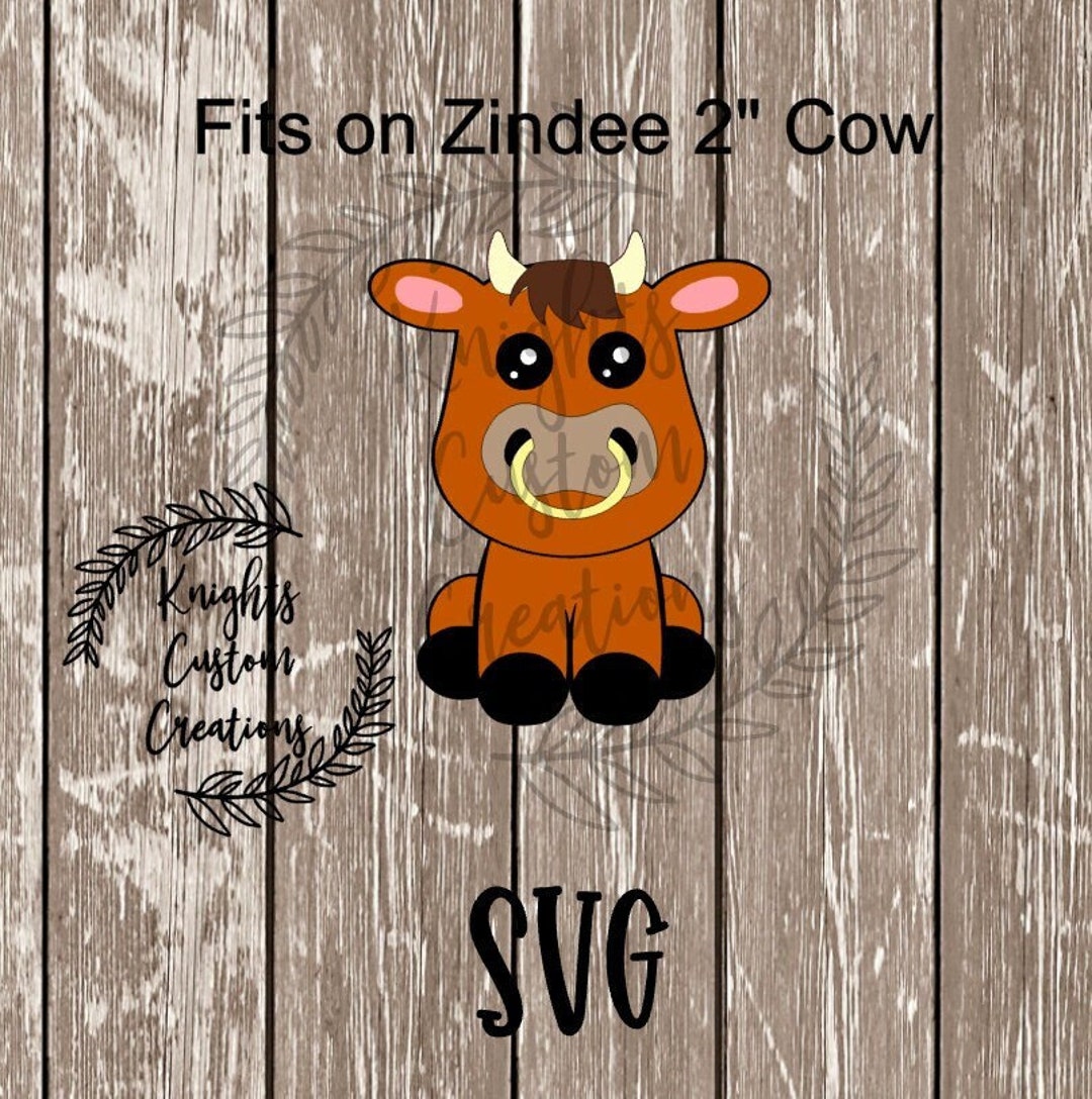 Bull Cow Zindee Badge Reel SVG Instant Digital Download - Etsy