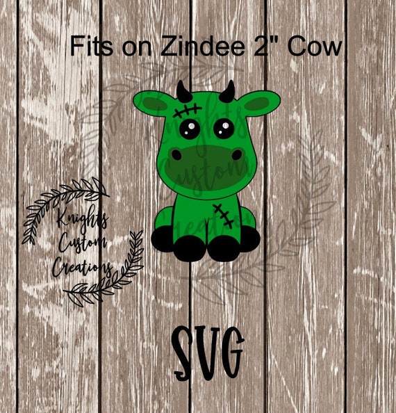 Frankenstein Cow Zindee Acrylic Badge Reel SVG Instant Digital - Etsy