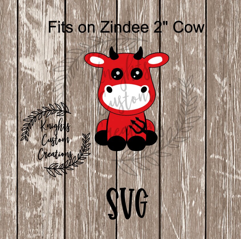 Devil Cow Zindee Badge Reel SVG Instant Digital Download - Etsy