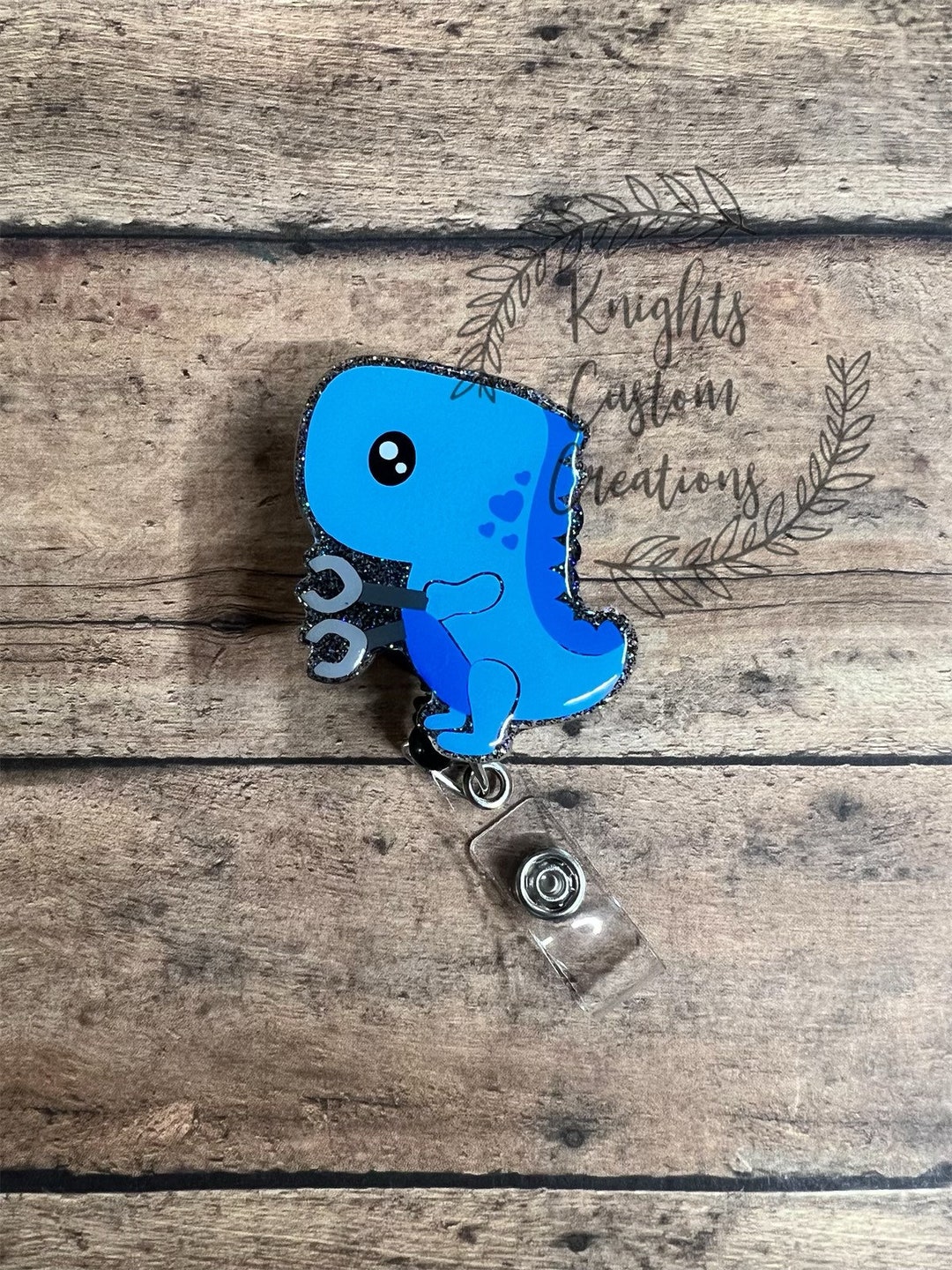 Extender Arm Dino Badge Reel, ID Holder, Retractable Badge Reel ...