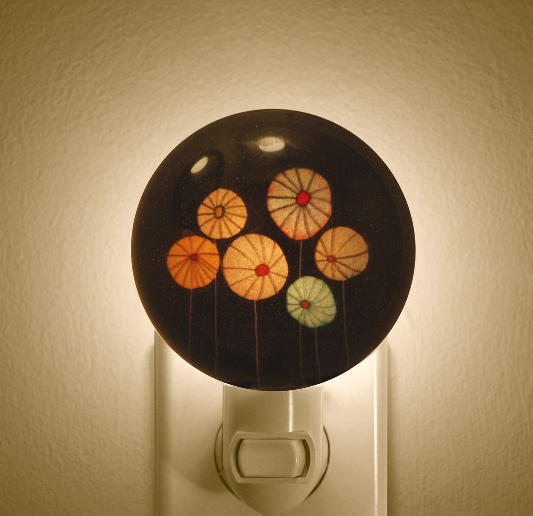 Plug in Night Light, Resin Design, Vintage Light, Night Light Wall Plug ...