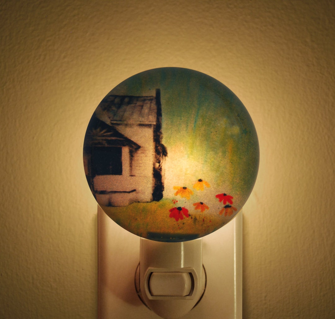 Artistic Round Handmade Night Light, LED Night Light, Flower Night ...