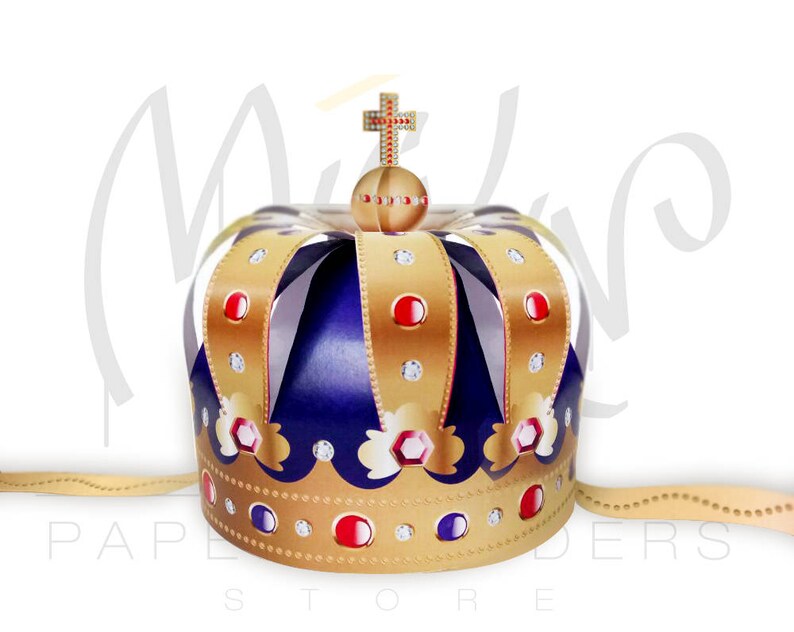 Paper Crown PRINTABLE. Royal Crown. Queen Crown. King Crown. - Etsy