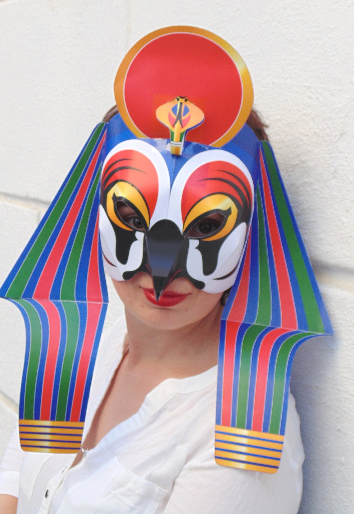 Ra Mask PRINTABLE Pattern. Egyptian God Mask. Egyptian Paper - Etsy