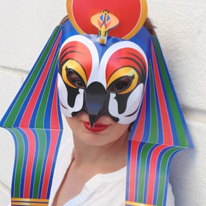 Ra Mask PRINTABLE Pattern. Egyptian God Mask. Egyptian Paper Mask ...