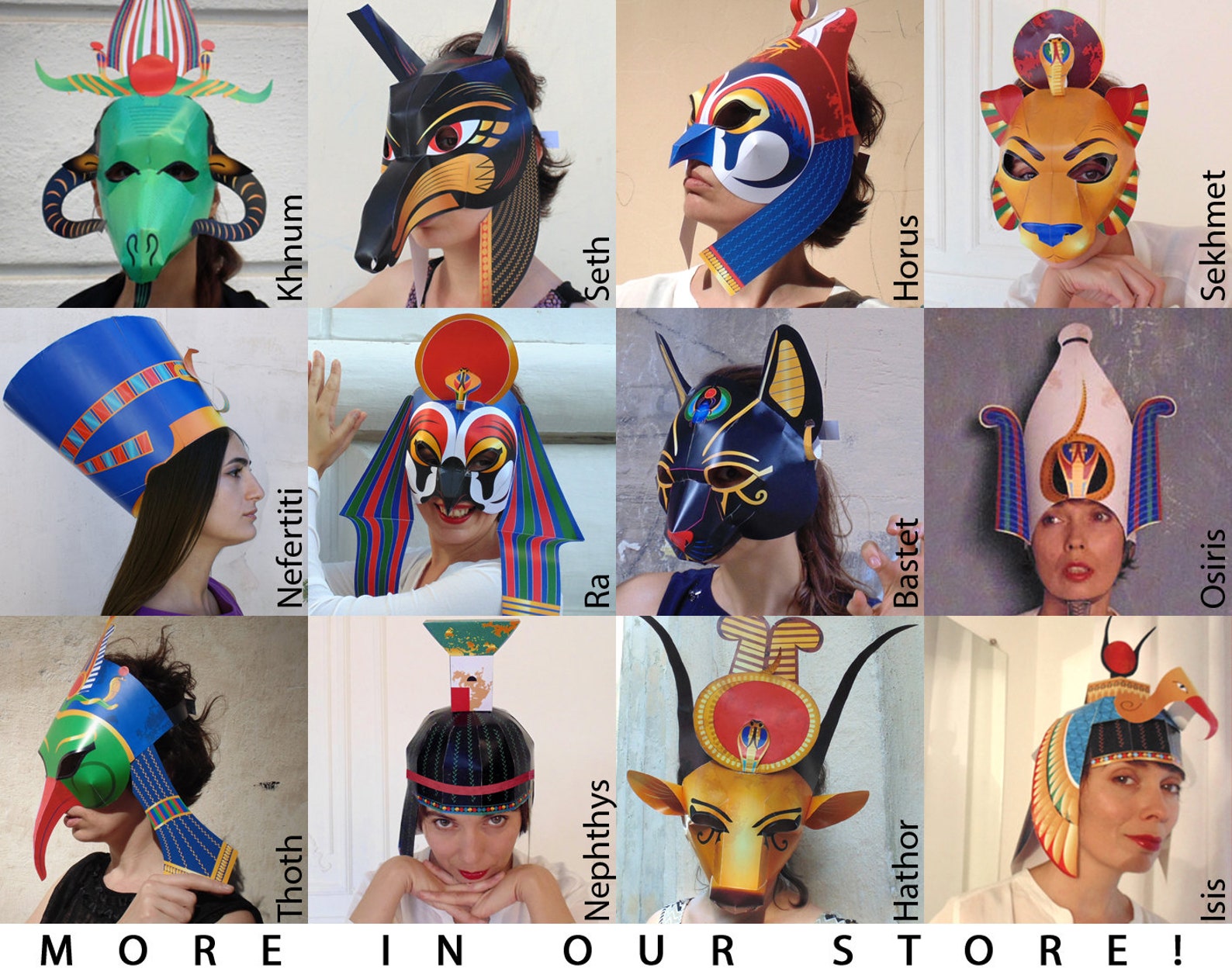 Ra Mask PRINTABLE Pattern. Egyptian God Mask. Egyptian Paper Mask ...