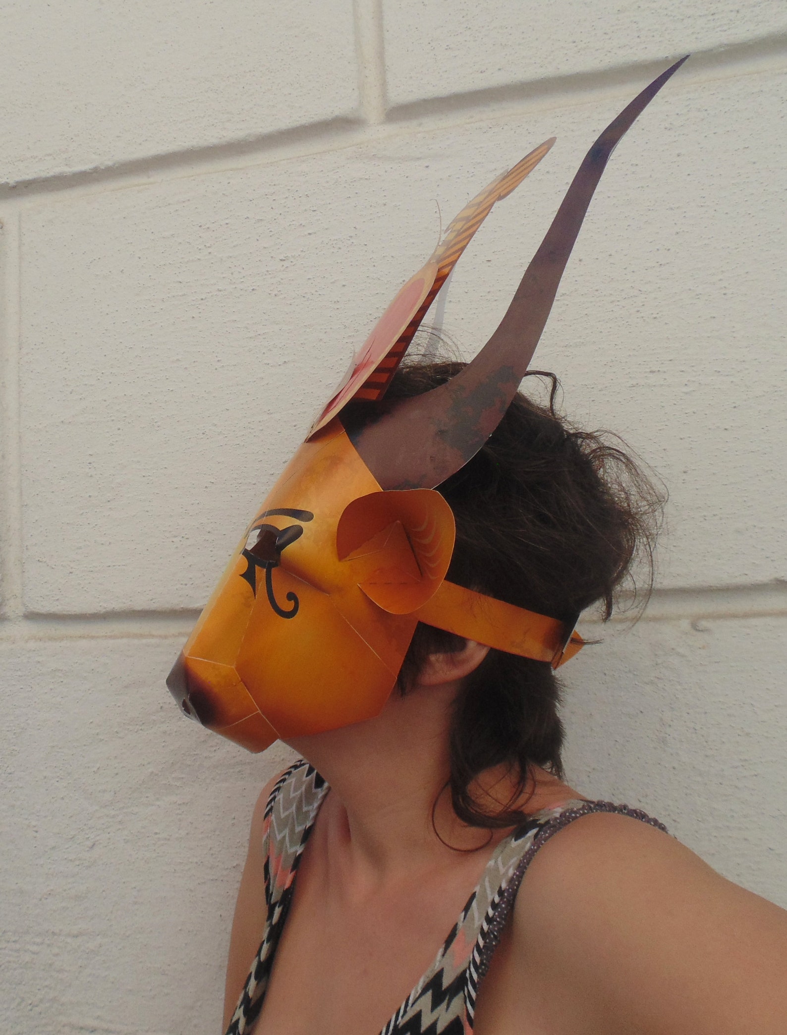 Egyptian Mask PRINTABLE Pattern. Hathor Mask. Cow Mask. Mask Pattern ...