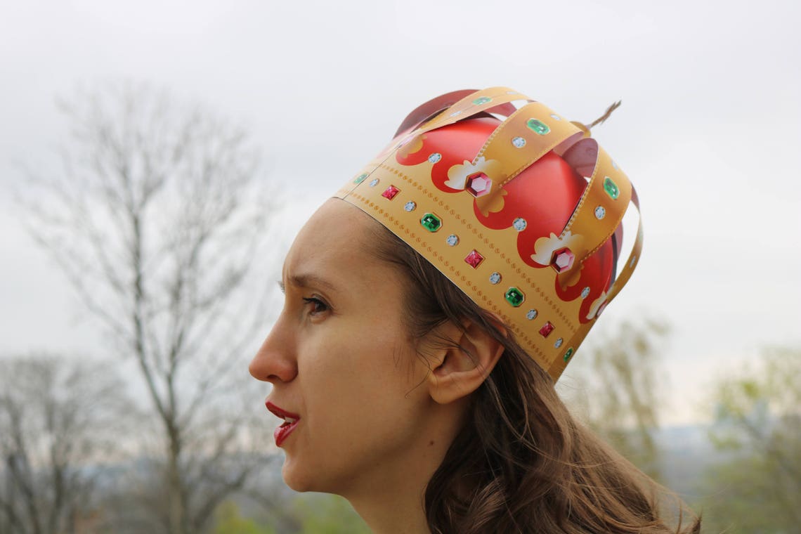 Paper Crown Template Crown Pattern. Printable Crown. Royal Crown. Paper ...