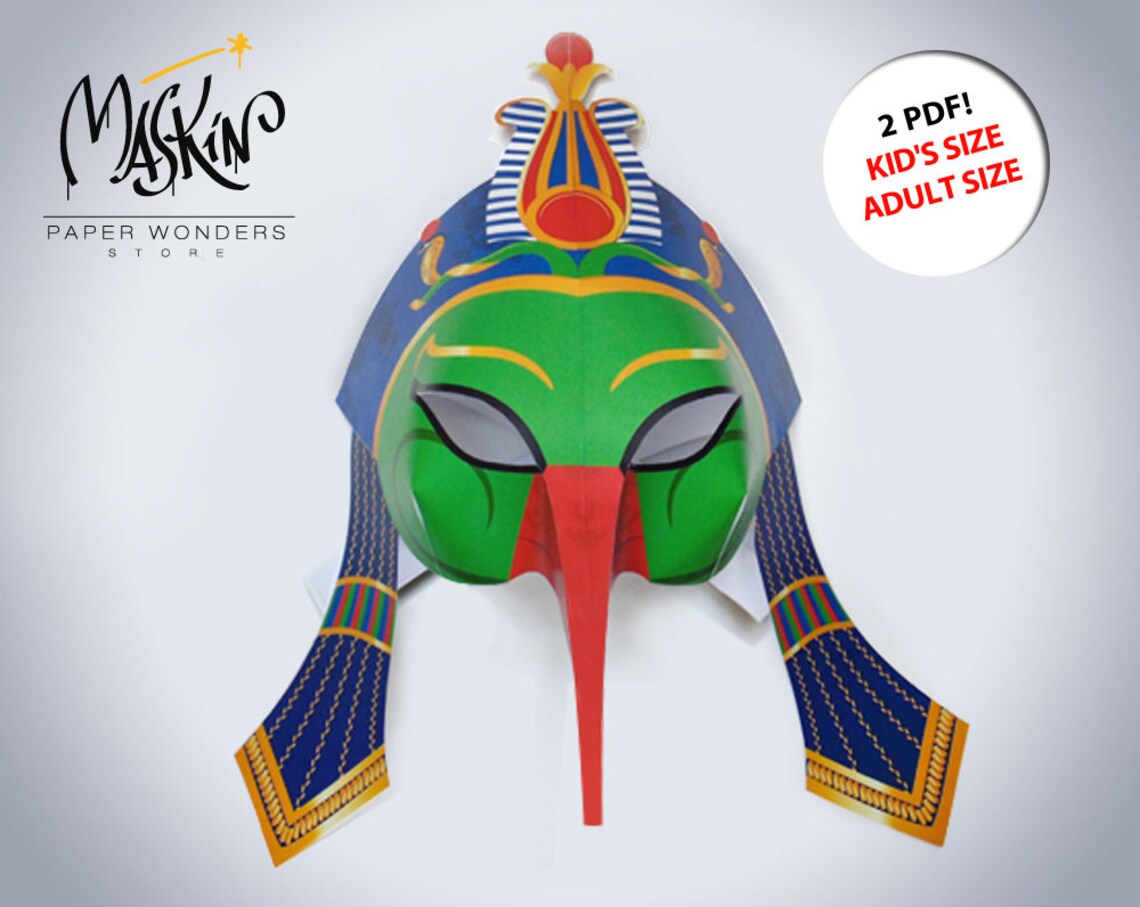 Thoth Mask PRINTABLE. Masquerade Mask. Egyptian Mask. Mask - Etsy Canada