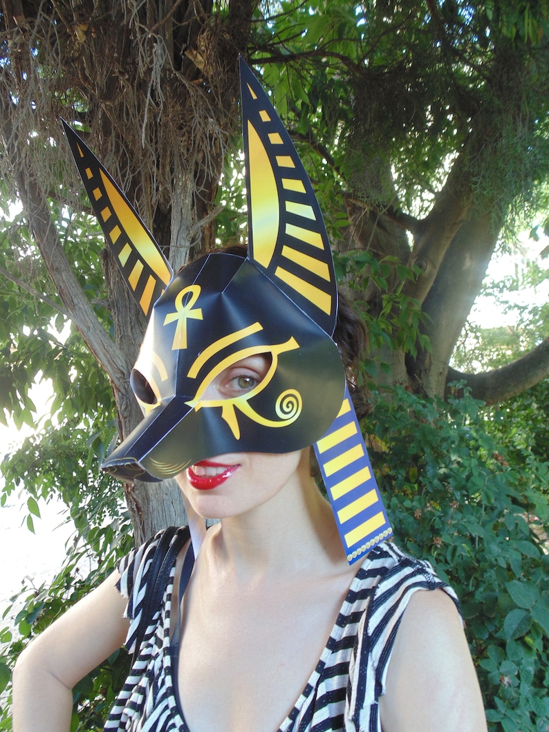 Anubis Mask Printable. Egyptian Mask. Mask Pattern Anubis - Etsy