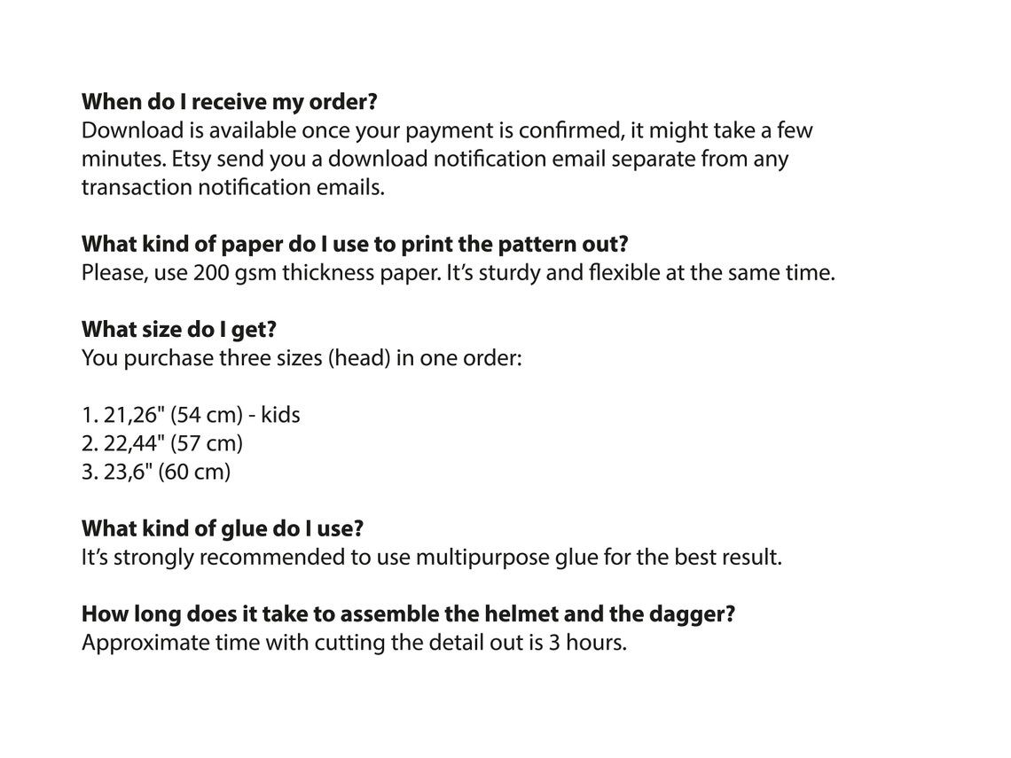 Roman Helmet Pattern PRINTABLE. Roman Soldier Costume. - Etsy