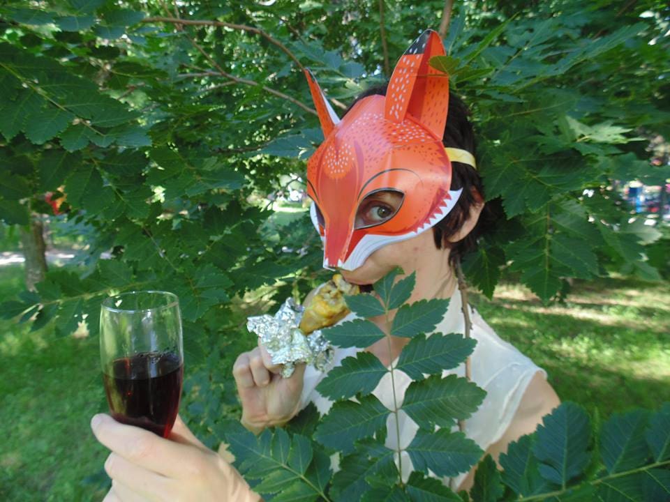 Fox mask pattern. Fox mask DIY. Fox PRINTABLE mask for kids. | Etsy