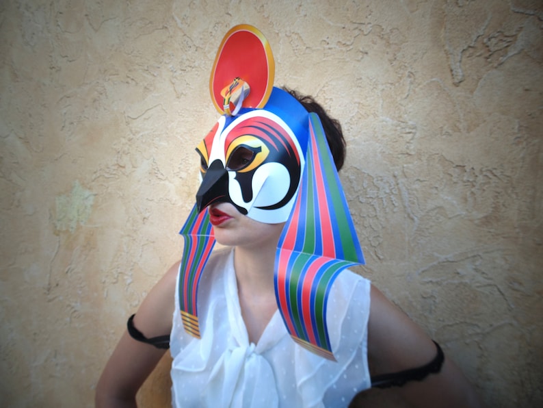 Ra Mask PRINTABLE Pattern. Egyptian God Mask. Egyptian Paper - Etsy Canada