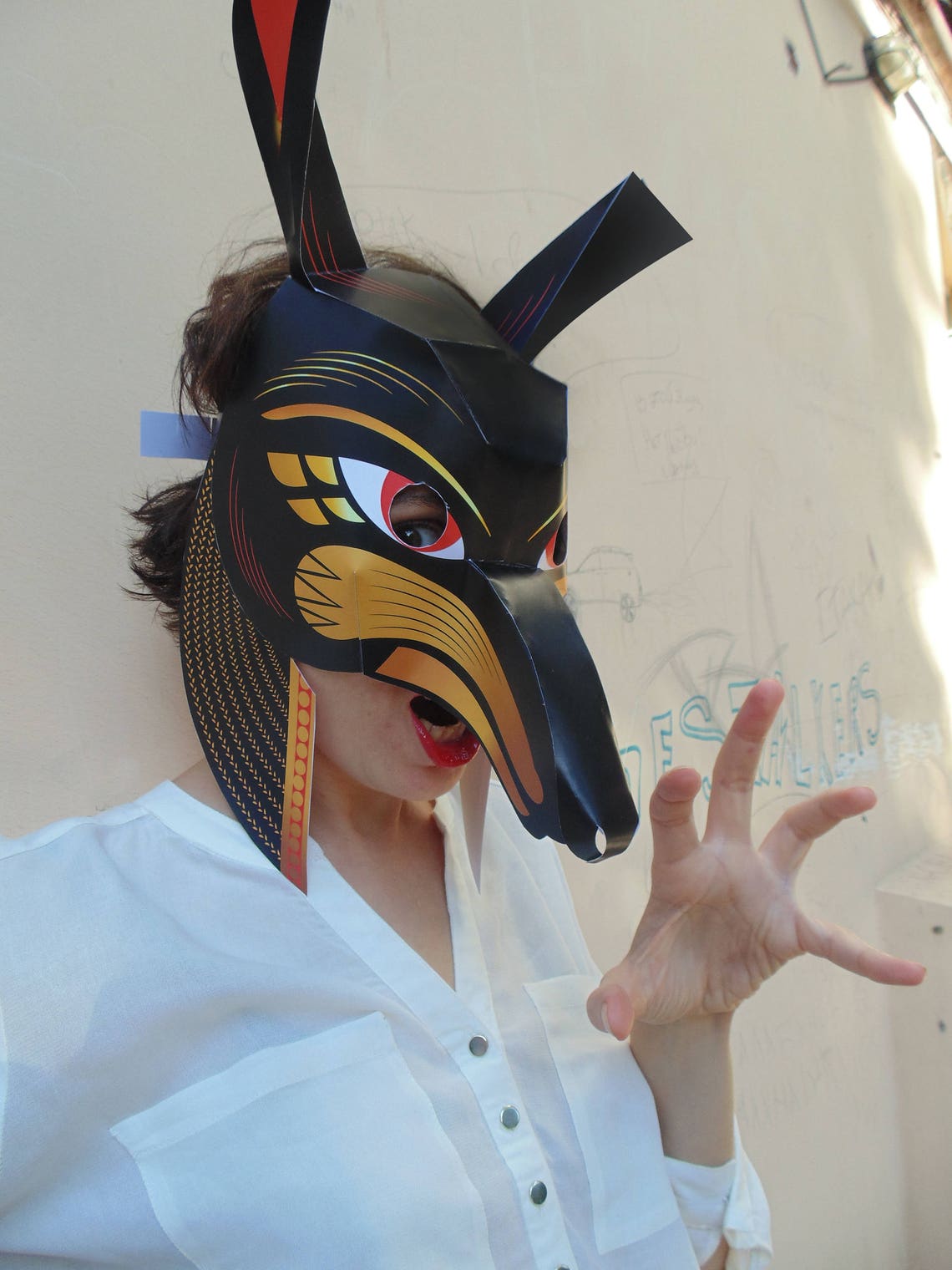 Egyptian Mask. Seth Mask PRINTABLE Pattern. Mens Masquerade Mask ...