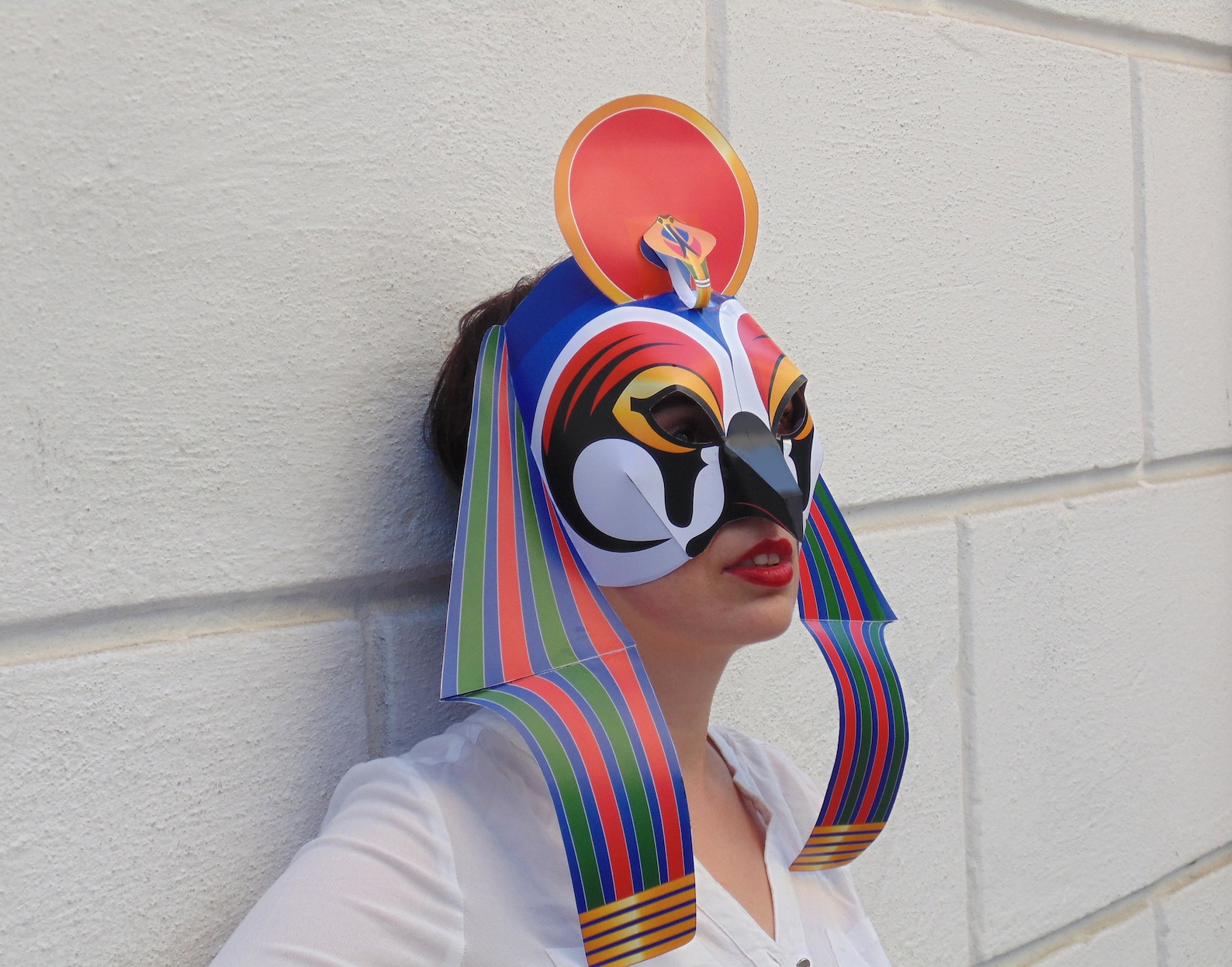 Ra Mask PRINTABLE Pattern. Egyptian God Mask. Egyptian Paper Mask ...