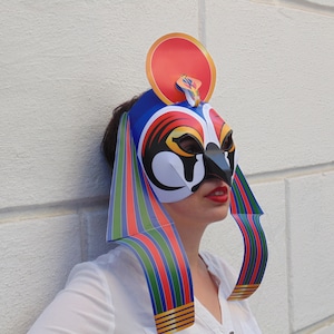 Ra Mask PRINTABLE Pattern. Egyptian God Mask. Egyptian Paper Mask ...