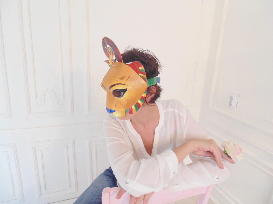 Sekhmet Egyptian Goddess PRINTABLE Mask. Sekhmet Mask. Egyptian Costume ...