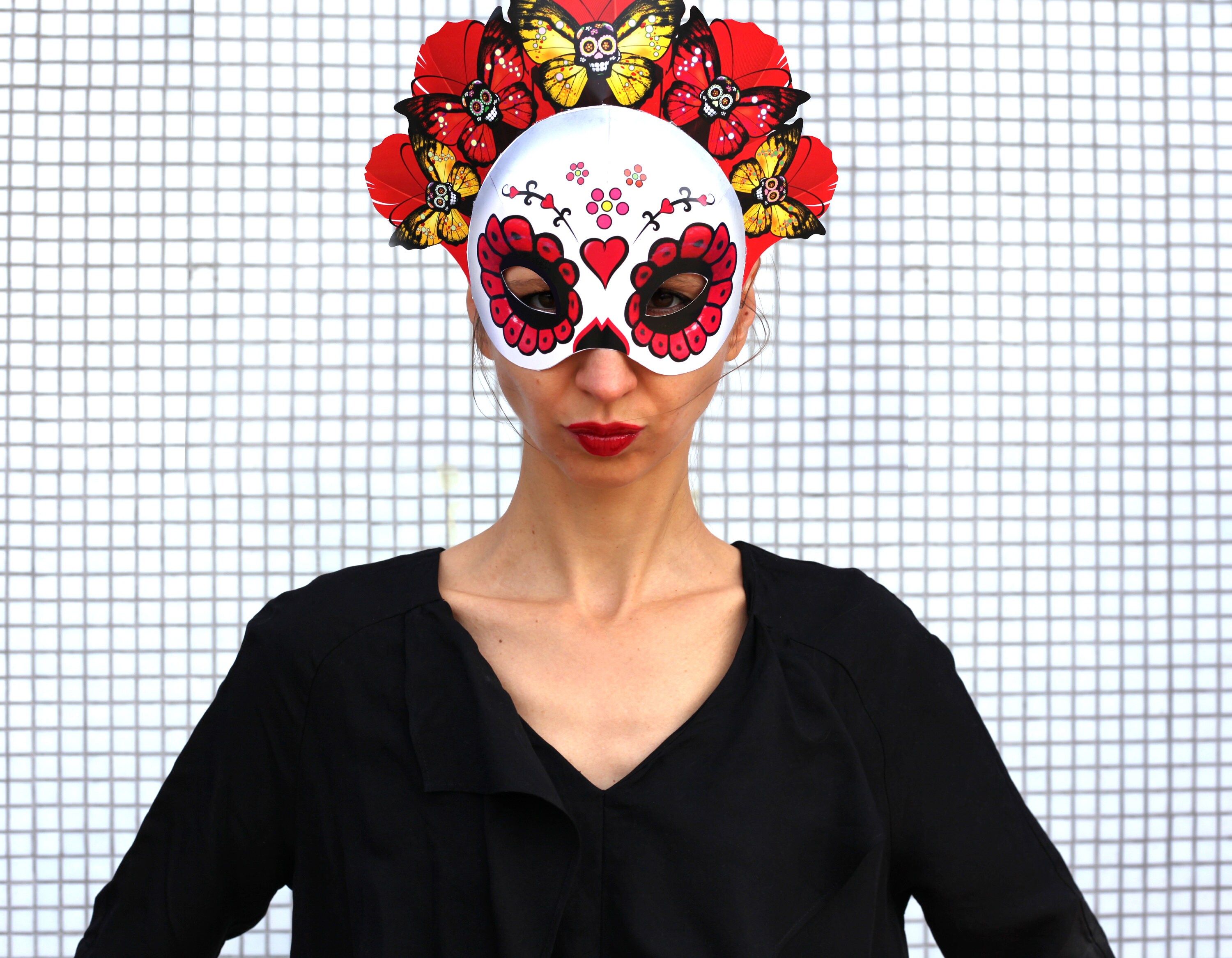 Sugar Skull Mask PRINTABLE. Calavera Mask. Day of the Dead Skull Mask ...