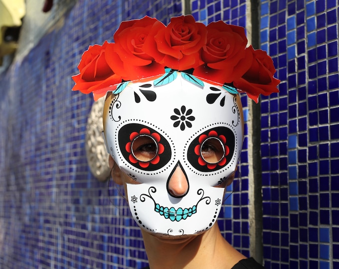 Printable Calavera Skull Masks, Day of the Dead Masks (digital Download ...