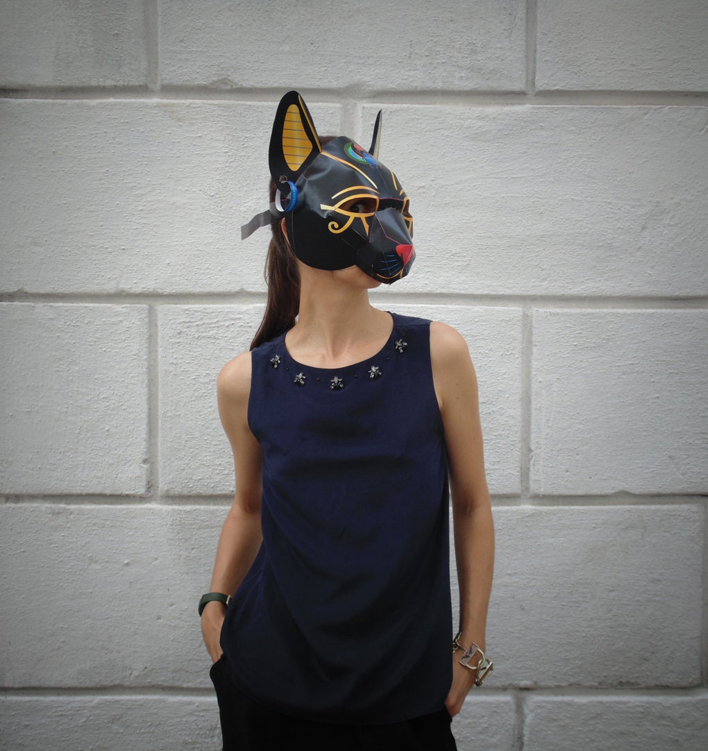 Bastet Mask PRINTABLE Pattern Bast Mask Bast Goddess | Etsy Canada