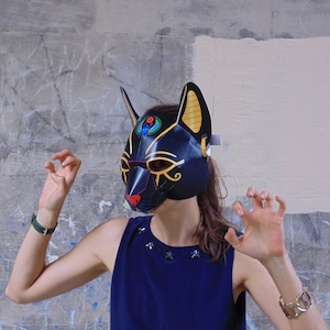 Bastet Mask PRINTABLE Pattern, Bast Mask, Bast Goddess, Egyptian Mask ...