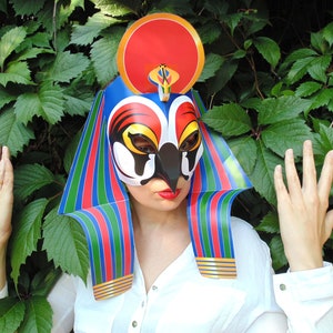 Ra Mask PRINTABLE Pattern. Egyptian God Mask. Egyptian Paper Mask ...