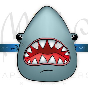 Shark Mask PRINTABLE - Shark Costume - Fish Mask - Shark Costume Mask ...