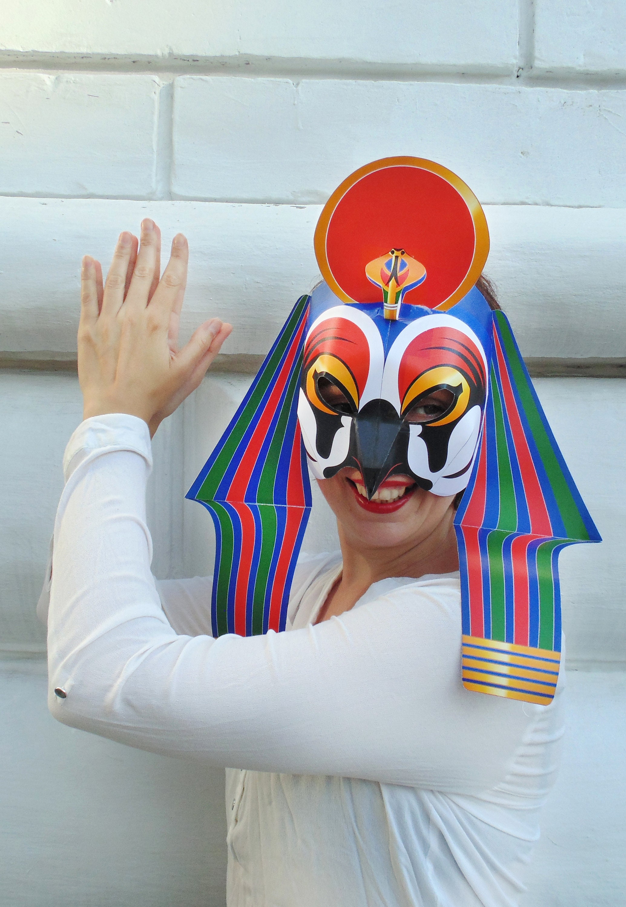 Ra Mask PRINTABLE Pattern. Egyptian God Mask. Egyptian Paper - Etsy Canada