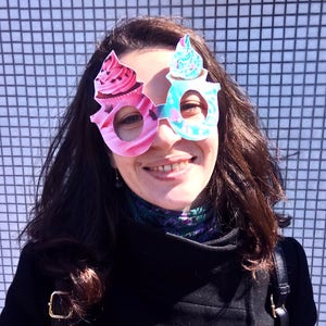 Cupcake Mask. Cupcake Party Decorations. Cupcake Glass Mask. Cupcake ...