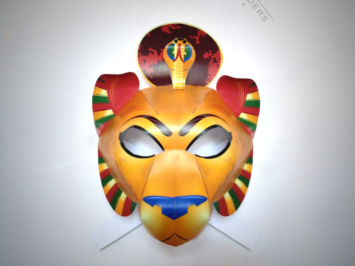 Sekhmet Egyptian Goddess PRINTABLE Mask. Sekhmet Mask. Egyptian Costume ...