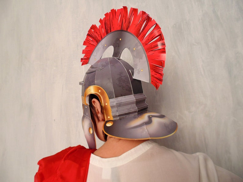 Roman Helmet Pattern PRINTABLE. Roman Soldier Costume. Gladiator Helmet ...