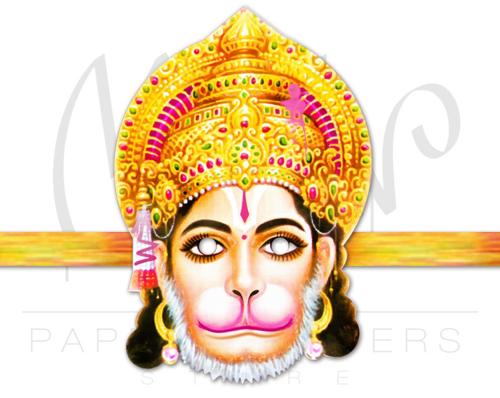 Hanuman Mask Printable. Hanuman. Lord Hanuman. Indian Gods. - Etsy