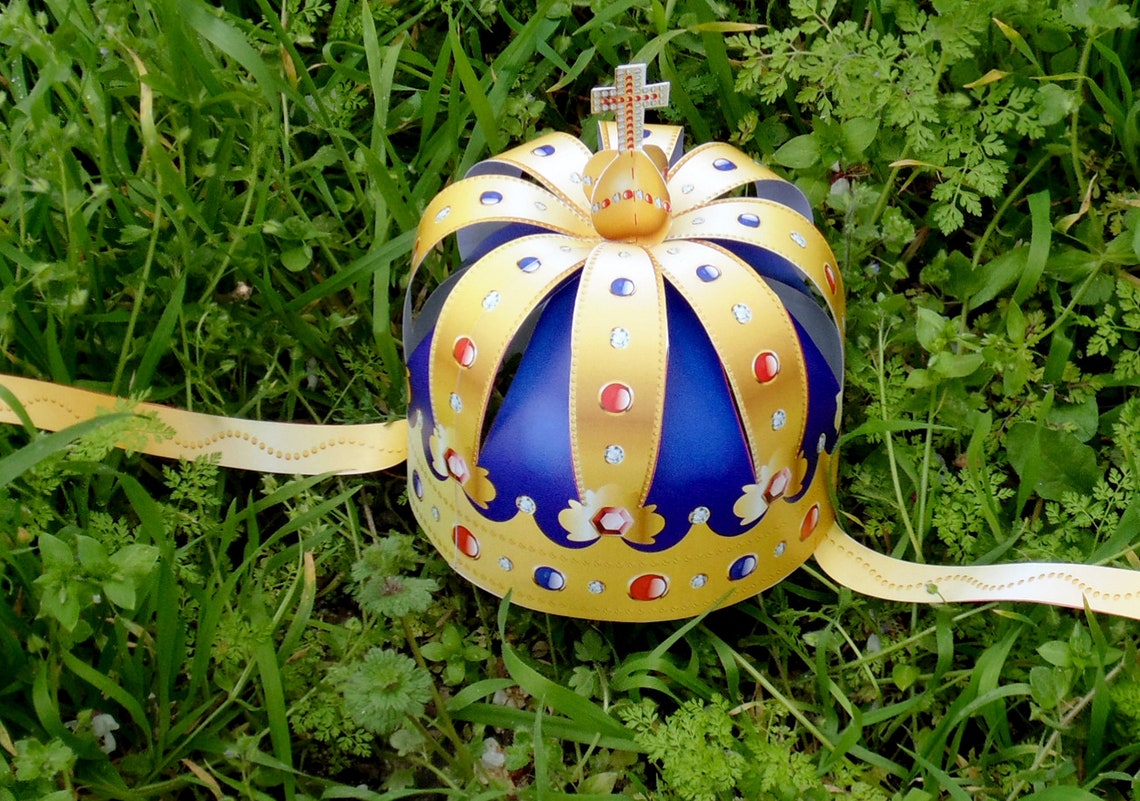 Paper Crown PRINTABLE. Royal Crown. Queen Crown. King Crown. | Etsy