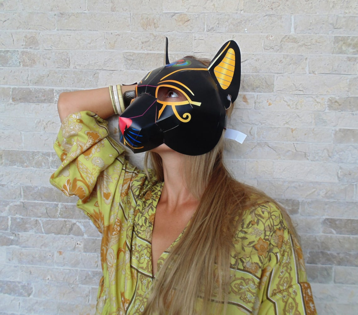 Bastet Mask PRINTABLE Pattern Bast Mask Bast Goddess - Etsy