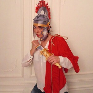 Roman Helmet Pattern PRINTABLE. Roman Soldier Costume. Gladiator Helmet ...