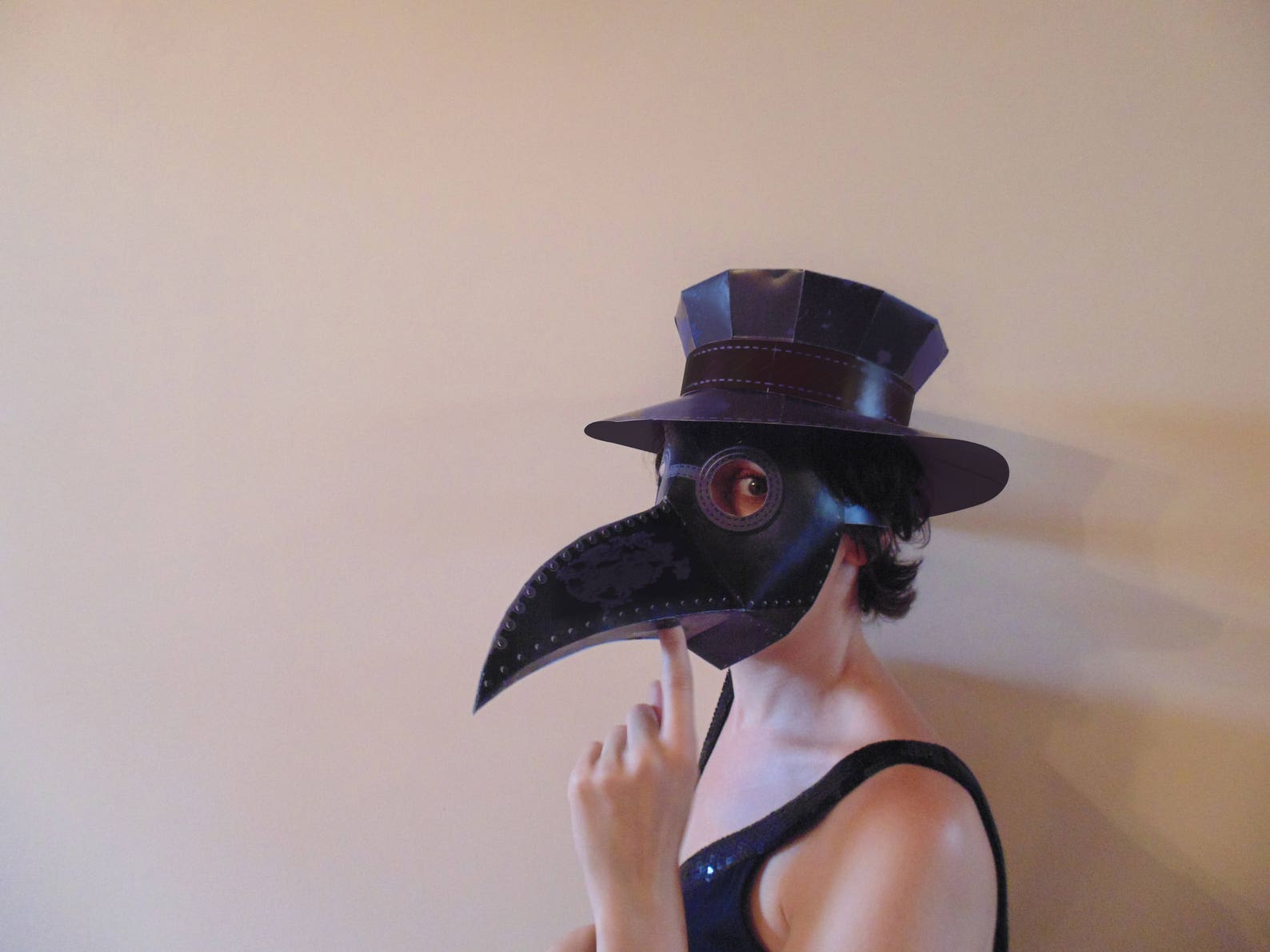 Plague Doctor Mask Plague Doctor Hat PRINTABLE DIY. Plague - Etsy