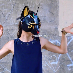 Bastet Mask PRINTABLE Pattern, Bast Mask, Bast Goddess, Egyptian Mask ...