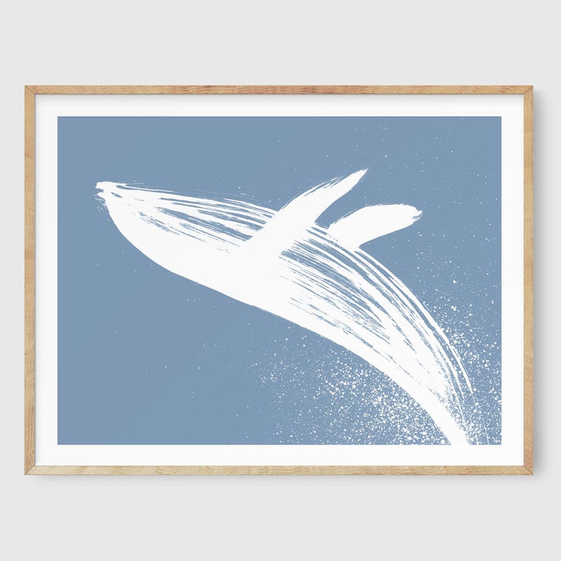 Abstract Whale - Etsy