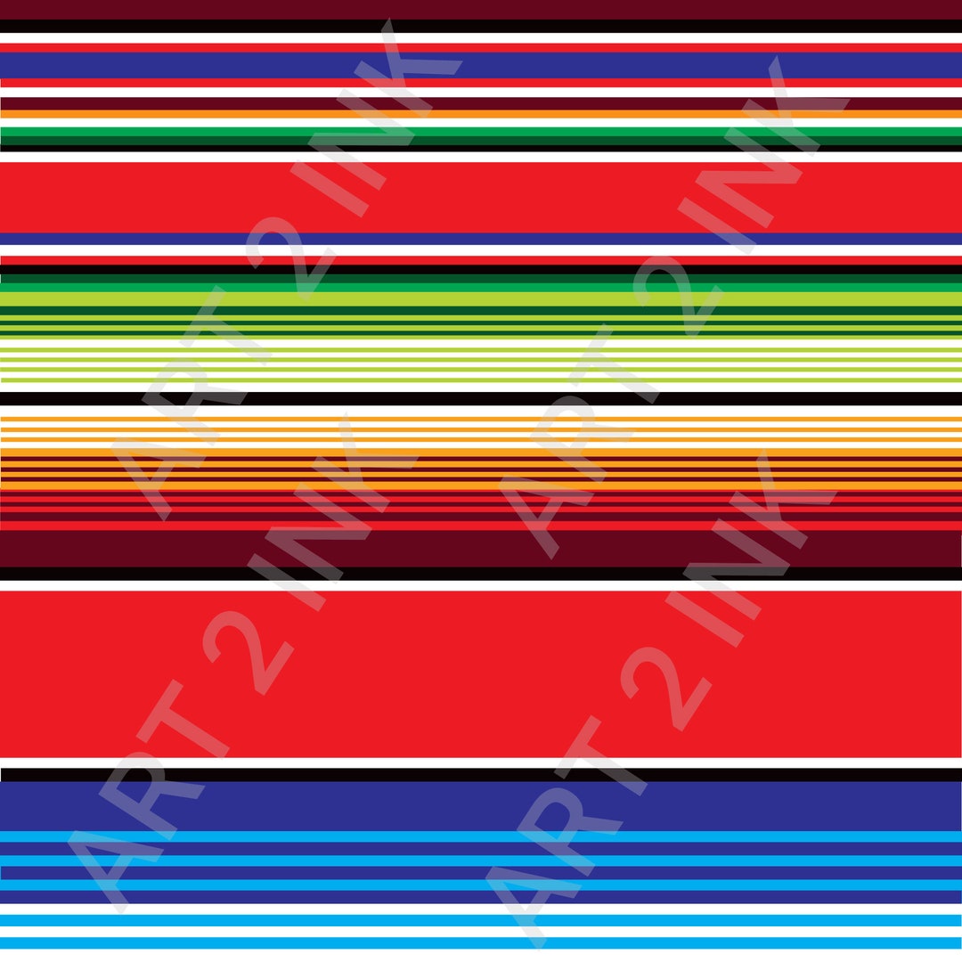 Sarape Pattern Illustration - Etsy